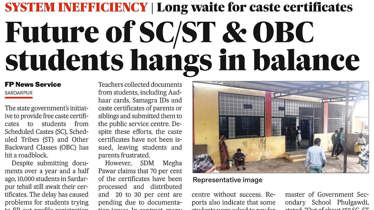 FPJ Impact: Out Of 10K, 4,000 Caste Certificates Of Students Ready For ...
