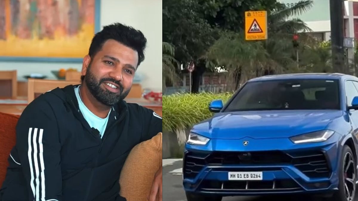 Video: Rohit Sharma Spotted On Mumbai Streets Driving Lamborghini Urus ...