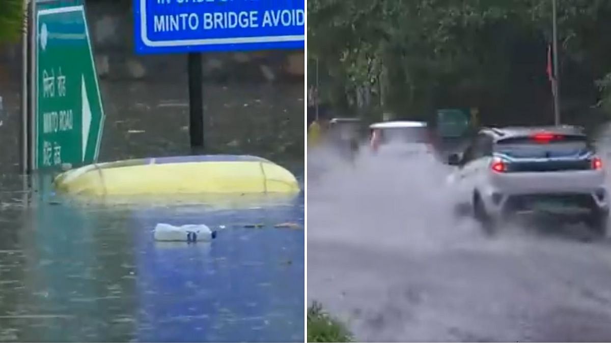 Delhi: Severe Waterlogging Hits Ashram Bridge & Minto Road After Heavy ...