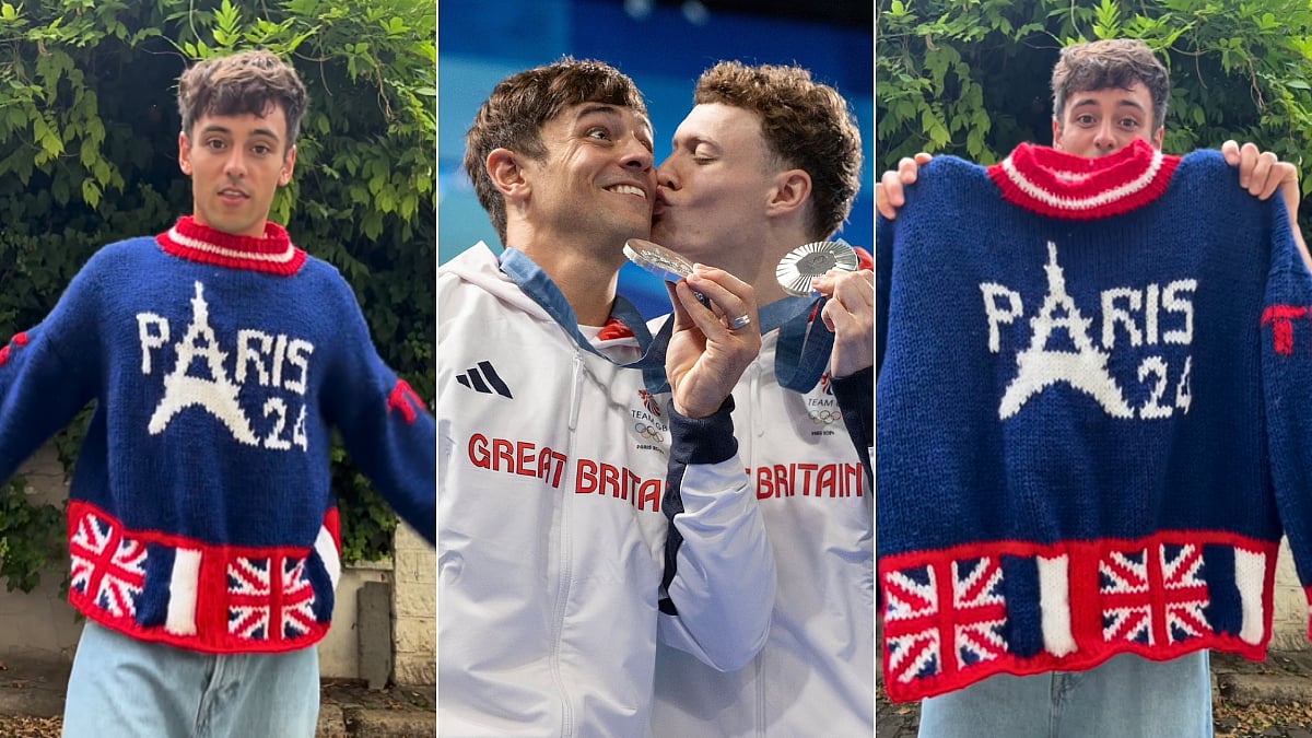 After Medal Pouch, Tom Daley Reveals New Knitted Sweater To Celebrate ...