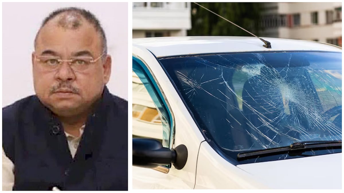 Bhopal: Congress MLA Abhay Mishra's Car Attacked With Stones At Posh ...