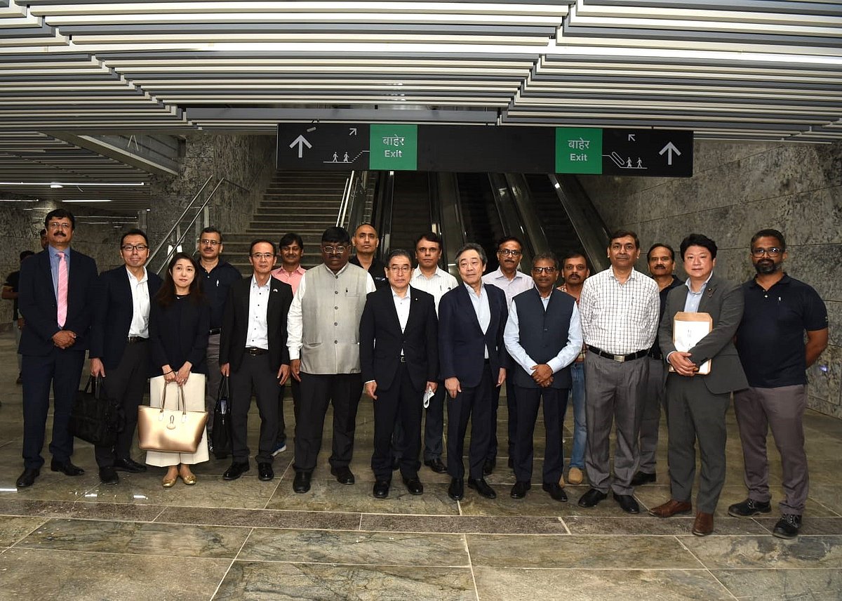 Mumbai: Members Of The House Of Councillors Of Japan Visit BKC Station