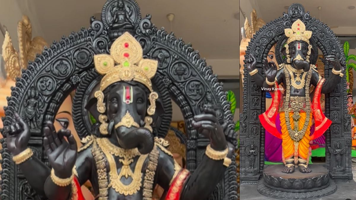 Video: Ayodhya Ram Lalla-Themed Ganpati Bappa Idol Goes Viral From ...