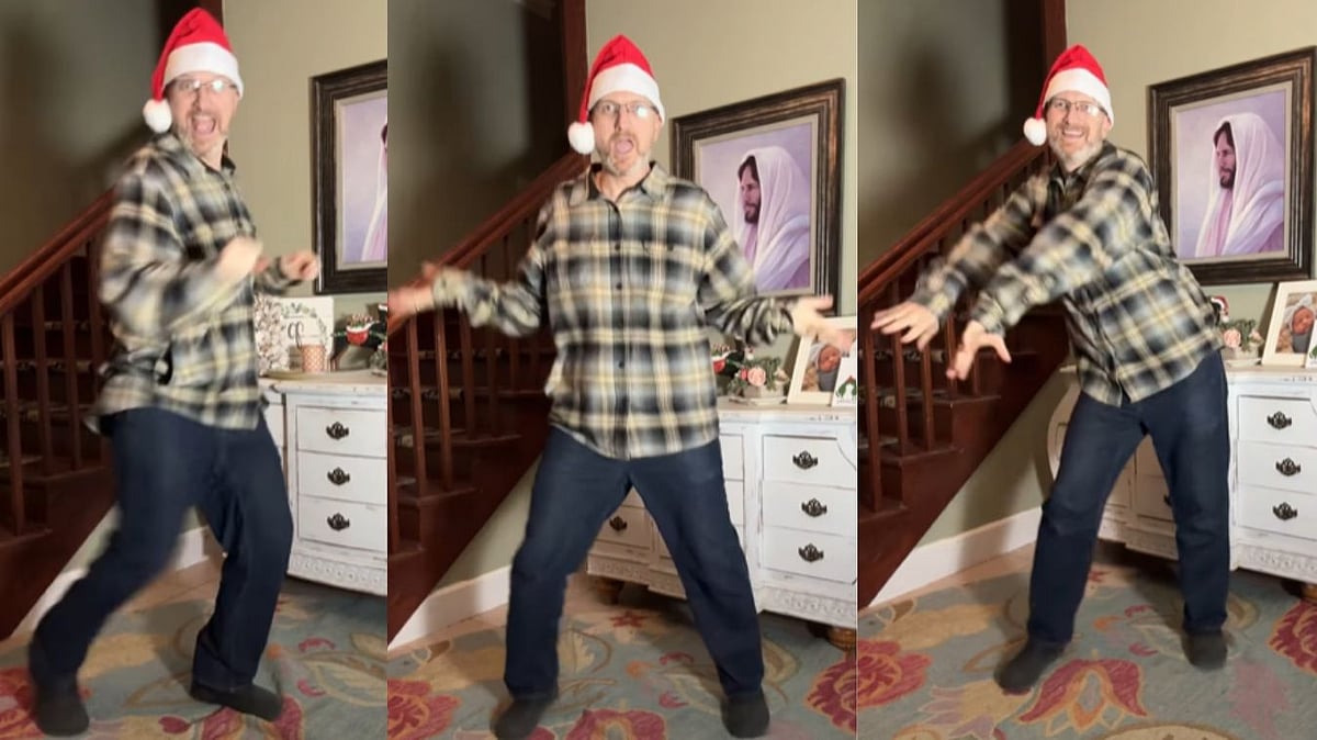 'Dancing Dad' Groves To 'Like It’s Christmas' In Viral Video, Spreads X-Mas Vibes