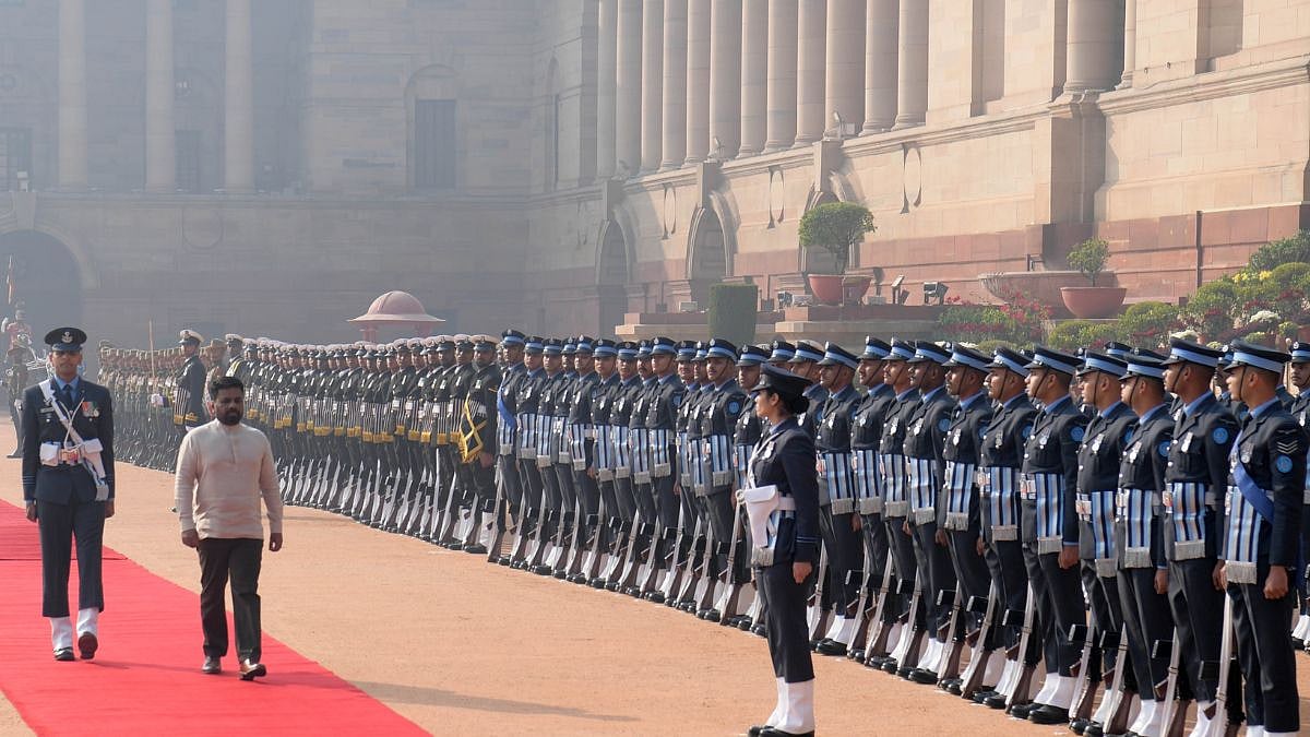 Delhi: Sri Lankan President Anura Kumara Dissanayake Accorded Ceremonial Reception At ...