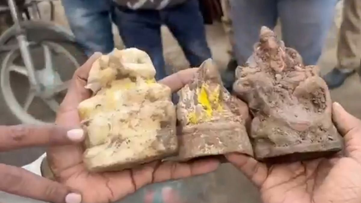 Uttar Pradesh: 3 Idols Unearthed As 46-Year-Old Shiva-Hanuman Temple ...