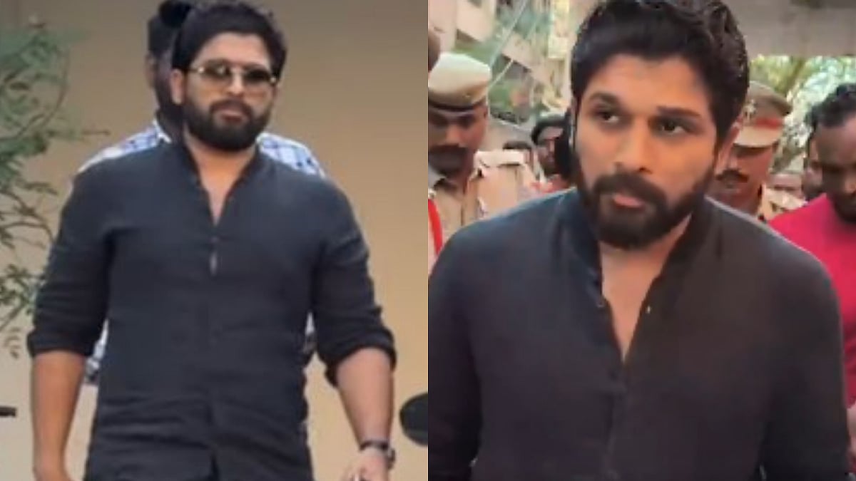 Allu Arjun Debuts New Look As He Arrives At Hyderabad's Nampally Court After Being Granted ...