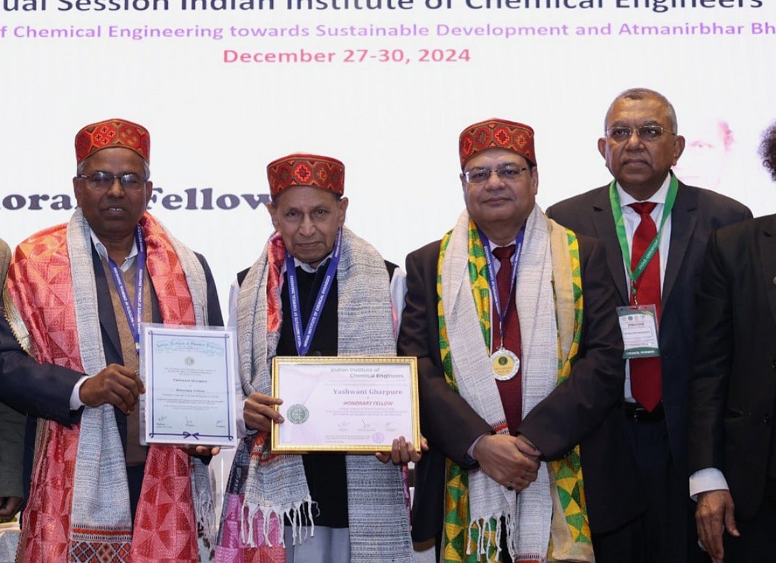 Hindustan Antibiotics' Former MD Yashwant Gharpure Honoured With IIChE ...