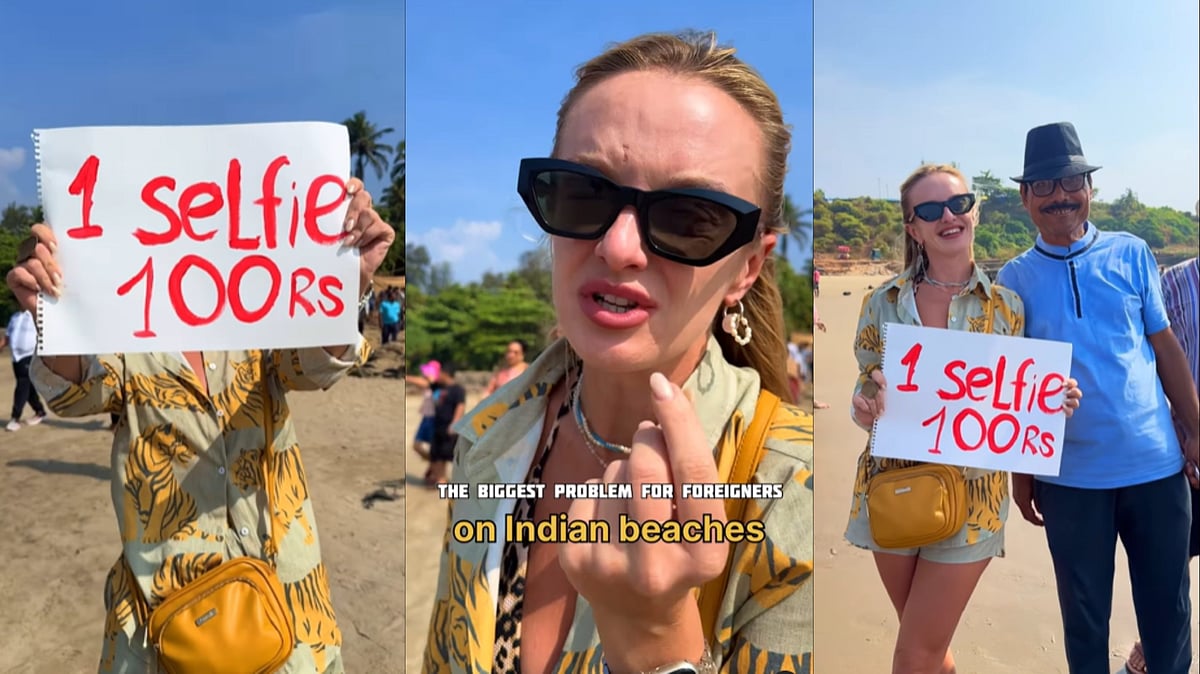 Foreign Lady Charges ₹100 From People Wanting To Click Selfies With Her ...