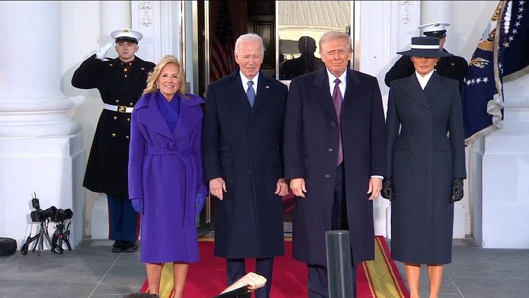 Inauguration Day: Ceremony Begins, Biden Welcomes Trump At The White House