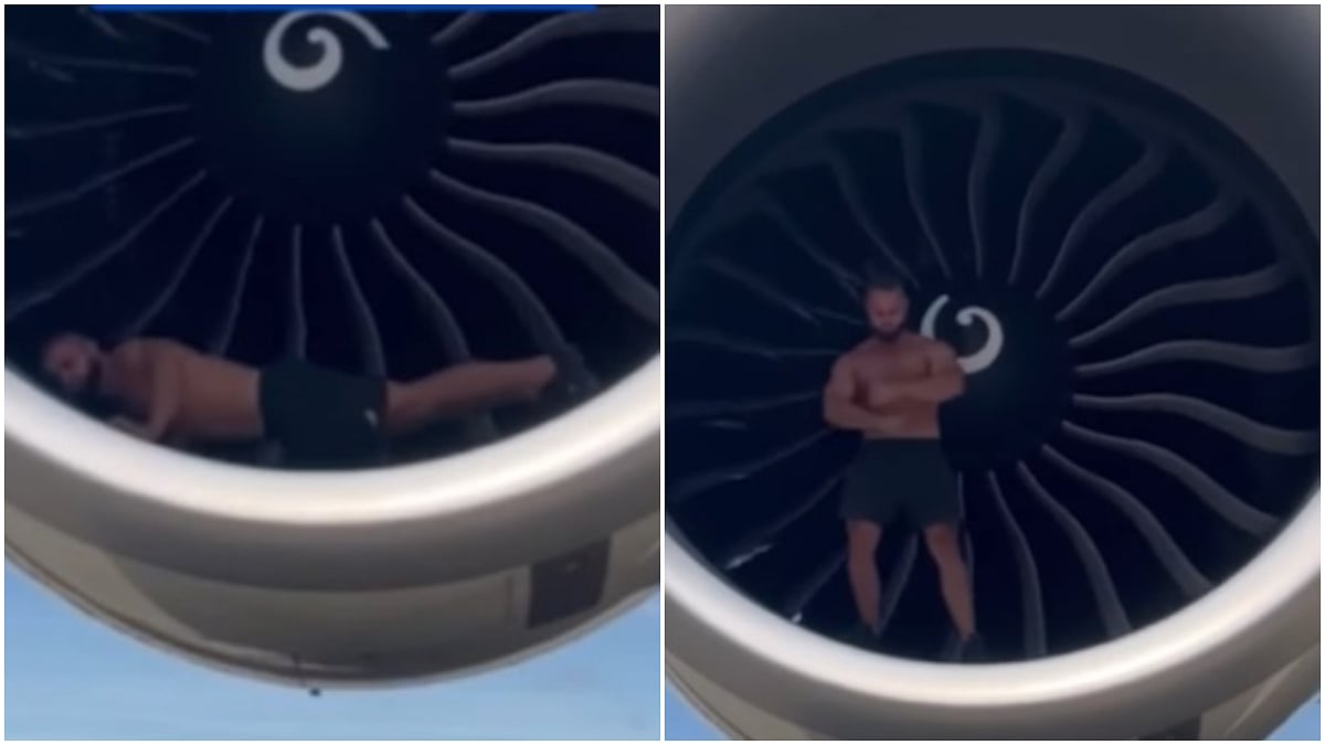 Shocking! Fitness Influencer Jumps Into Plane’s Running Engine To Do ...