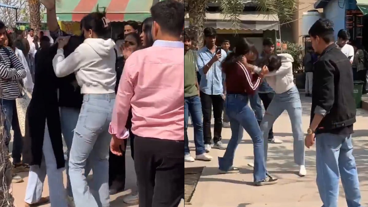 Greater Noida: Fierce Fight Breaks Out Between Girl Students In ...