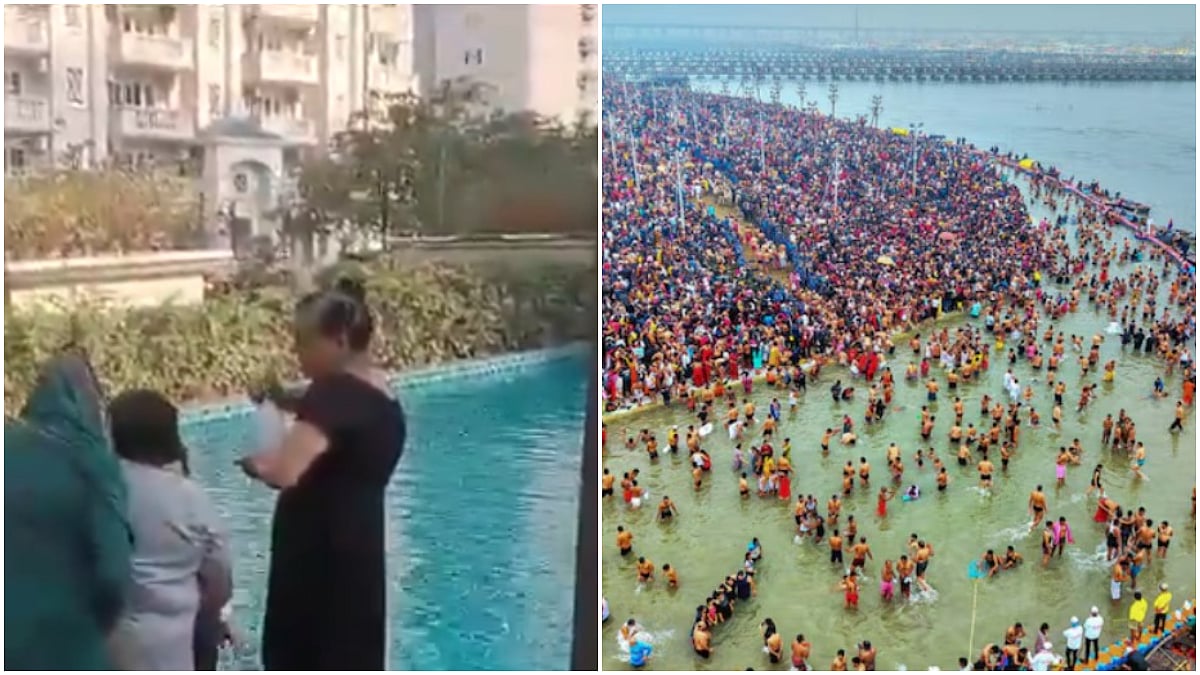 Bizarre! Not Able To Visit Maha Kumbh 2025, Noida Society Members Pour ...