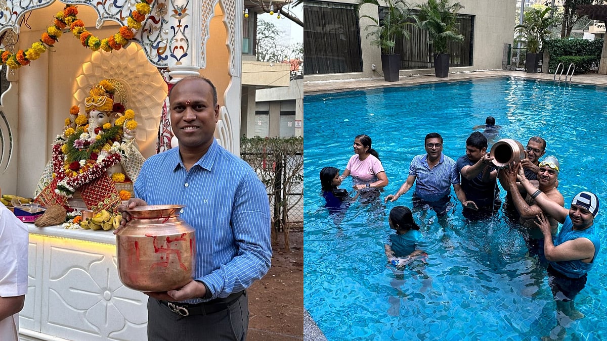 Maha Shivratri 2025: Ghatkopar Society Members Take Dip In Swimming ...