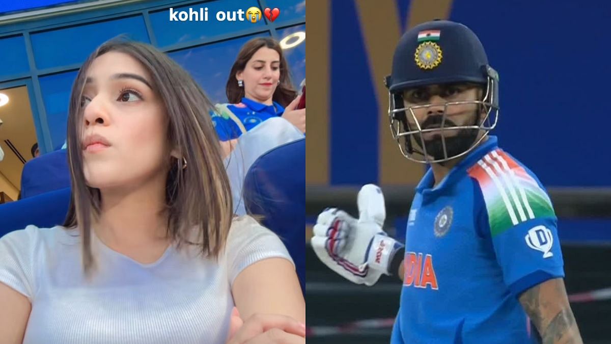 Yuzvendra Chahal's Rumoured Girlfriend RJ Mahvash Is Heartbroken As Virat Kohli Gets Dismissed ...