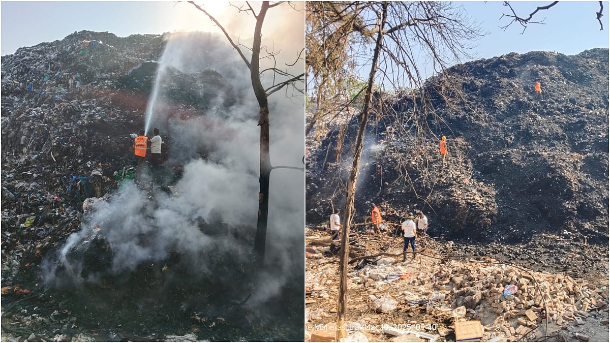 Thane News: Fire Breaks Out At CP Talaw Garbage Transfer Centre ...