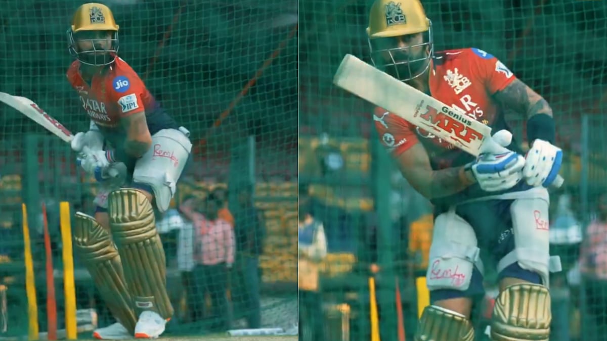 Video: Virat Kohli Sends Strong Message During Intense Net Session With RCB Throwdown ...
