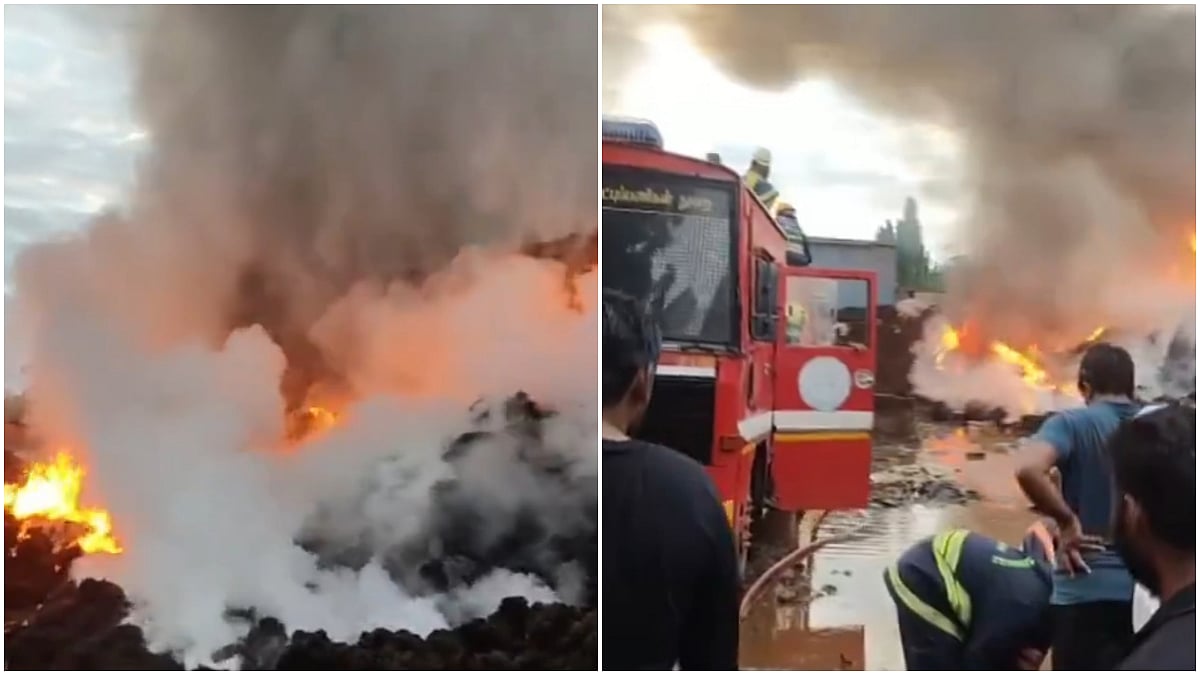 Massive Fire Breaks Out At Scrap Iron Storage Warehouse In Tamil Nau's ...