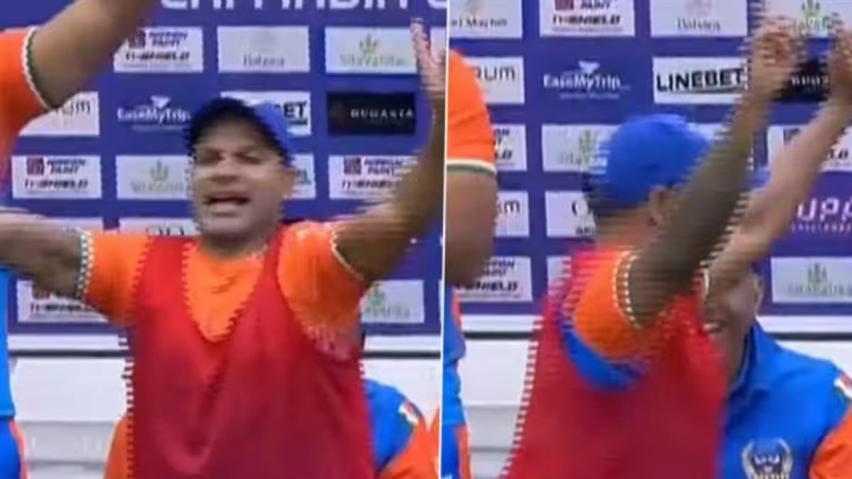 WCL 2025: Shikhar Dhawan Performs 'Bhangra' In Dugout After Piyush Chawla Picks Wicket Against ...