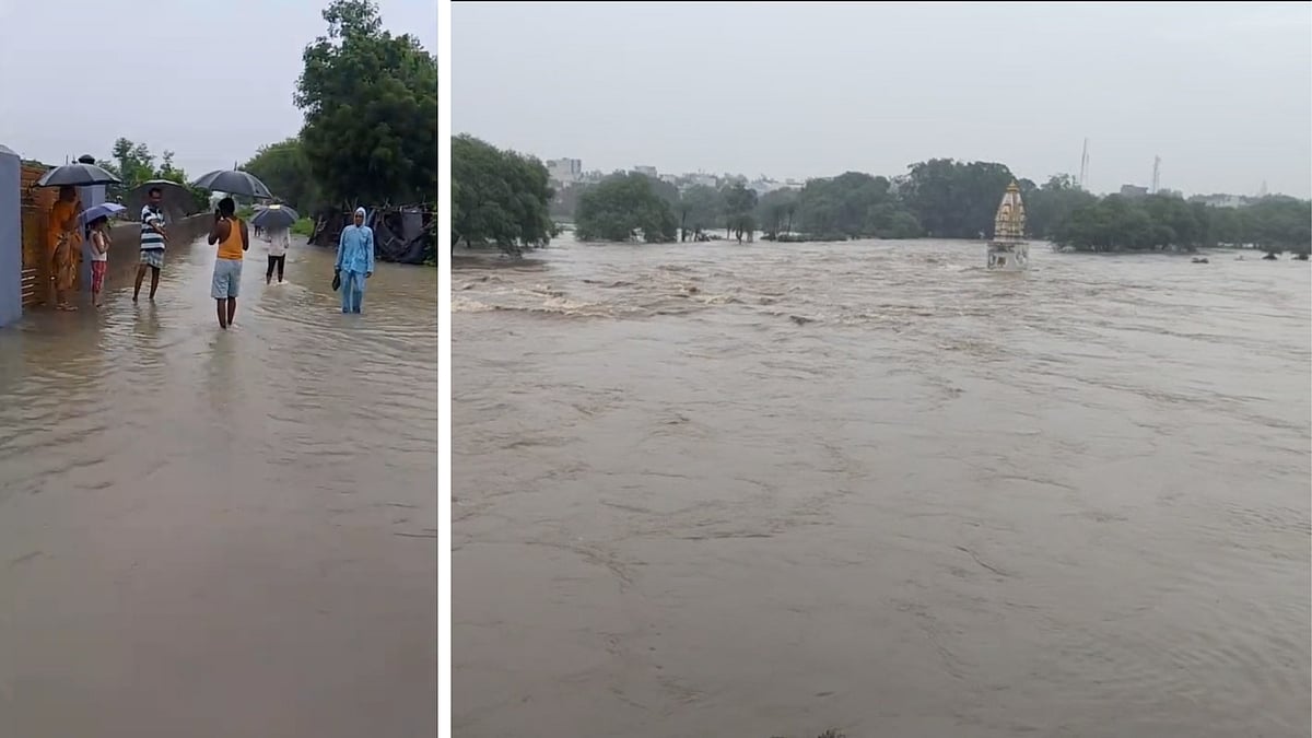 Homes Flooded, Temples Submerged; MP's Neemuch Soaked In Rain, Alerts ...