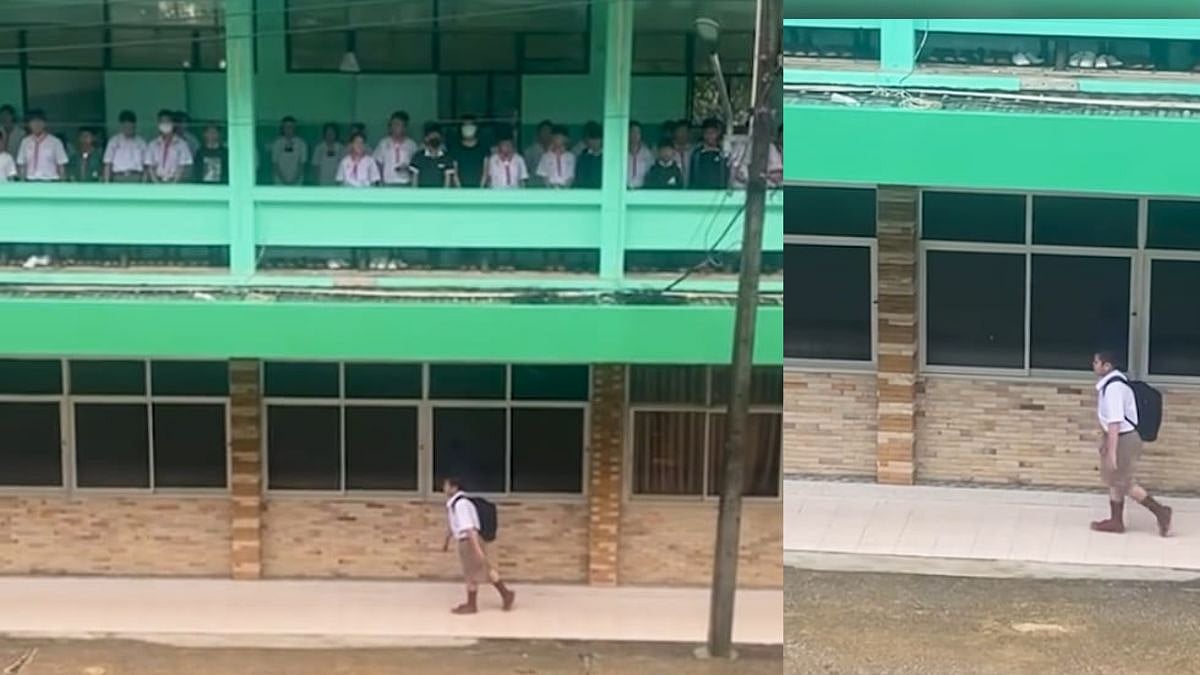 Student Freezes Mid-Step During Thai National Anthem; Video Goes Viral