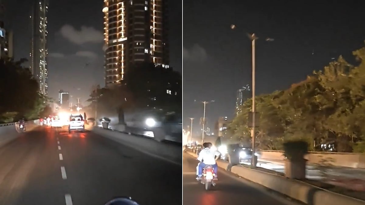 'Street Lights Off': Netizen Highlights Complete Darkness & Poor Road ...