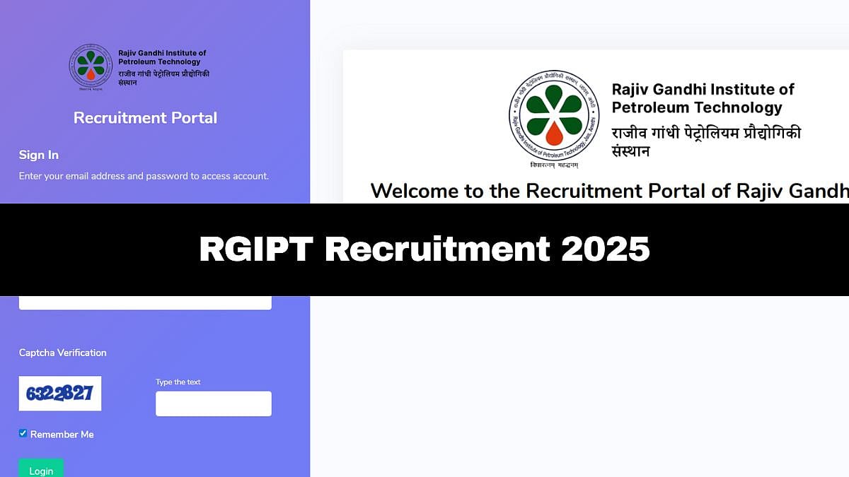 RGIPT Recruitment 2025: Application Window For 25 Regular Non-Teaching ...