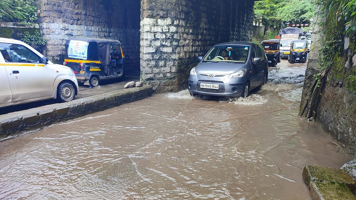 Pune Video: Commuters Struggle Through Waterlogged Khadki Underpass