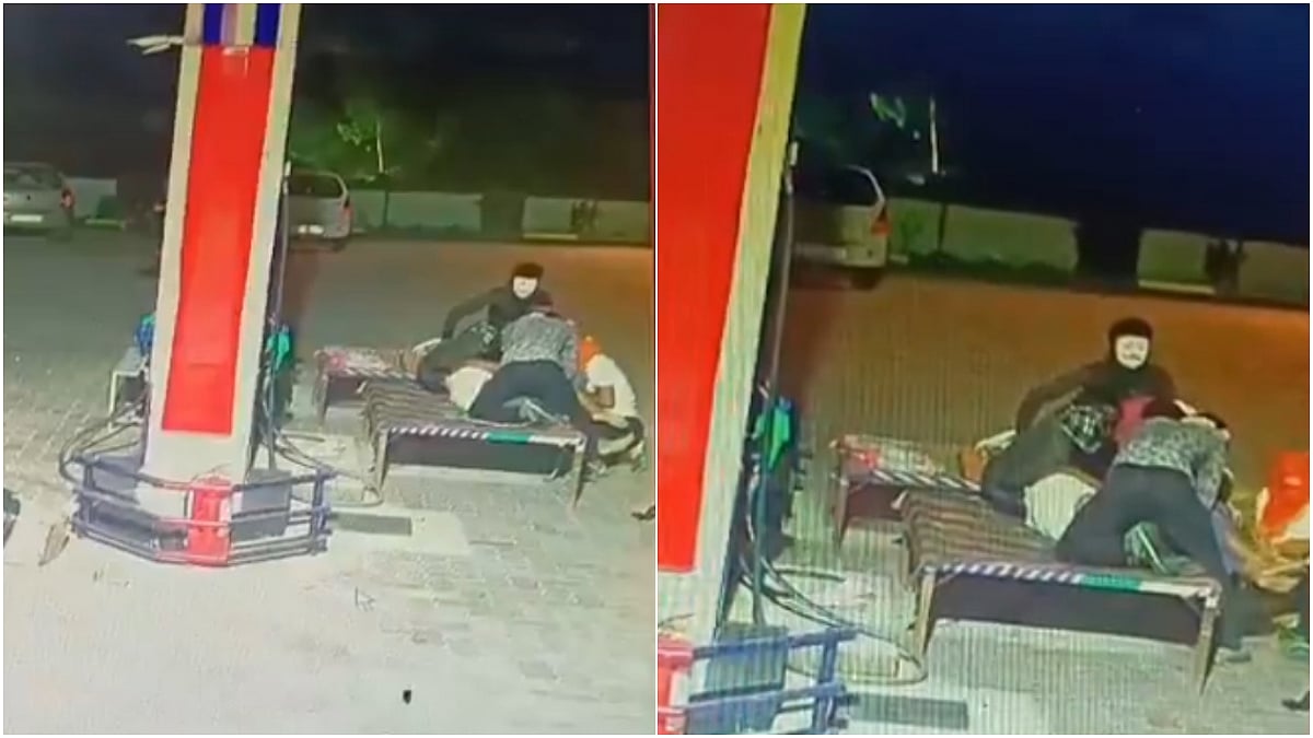 Robbery Caught On Camera: Masked Men Loot ₹1.75 Lakh From Petrol Pump ...
