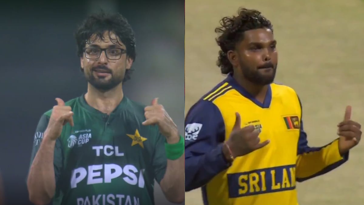 Abrar Ahmed Mimics Wanindu Hasaranga's Celebration After Dismissing Him During PAK Vs SL Asia ...