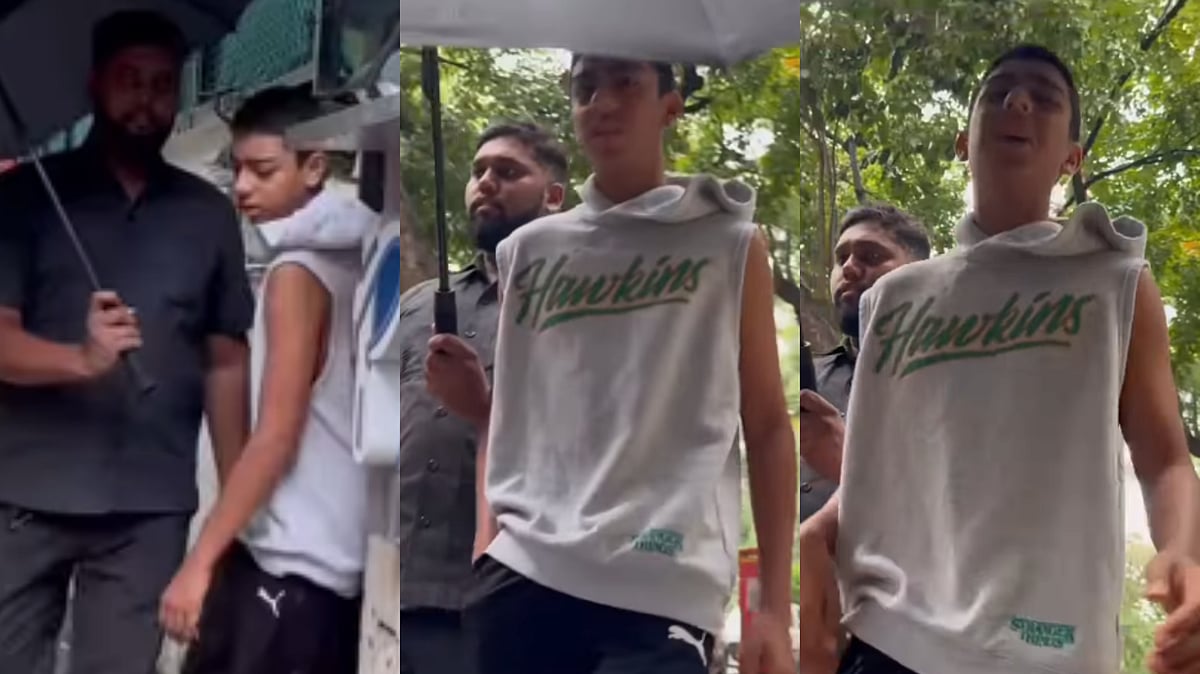 Kajol, Ajay Devgn's 15-Year-Old Son Yug Looks Uncomfortable As Paps ...