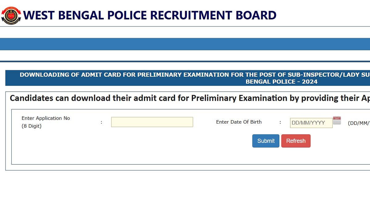 WB Police SI/LSI 2025 Admit Card Issued; Read Guidelines Here