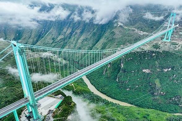 China Opens World’s Tallest Huajiang Grand Canyon Bridge: Travel Time Reduced From 2 Hours To 2 ...