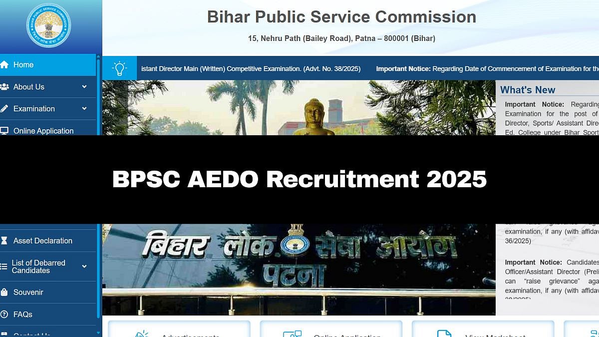 BPSC AEDO Recruitment 2025: Registration Process Starts Again; Check Vacancy Details And Other ...