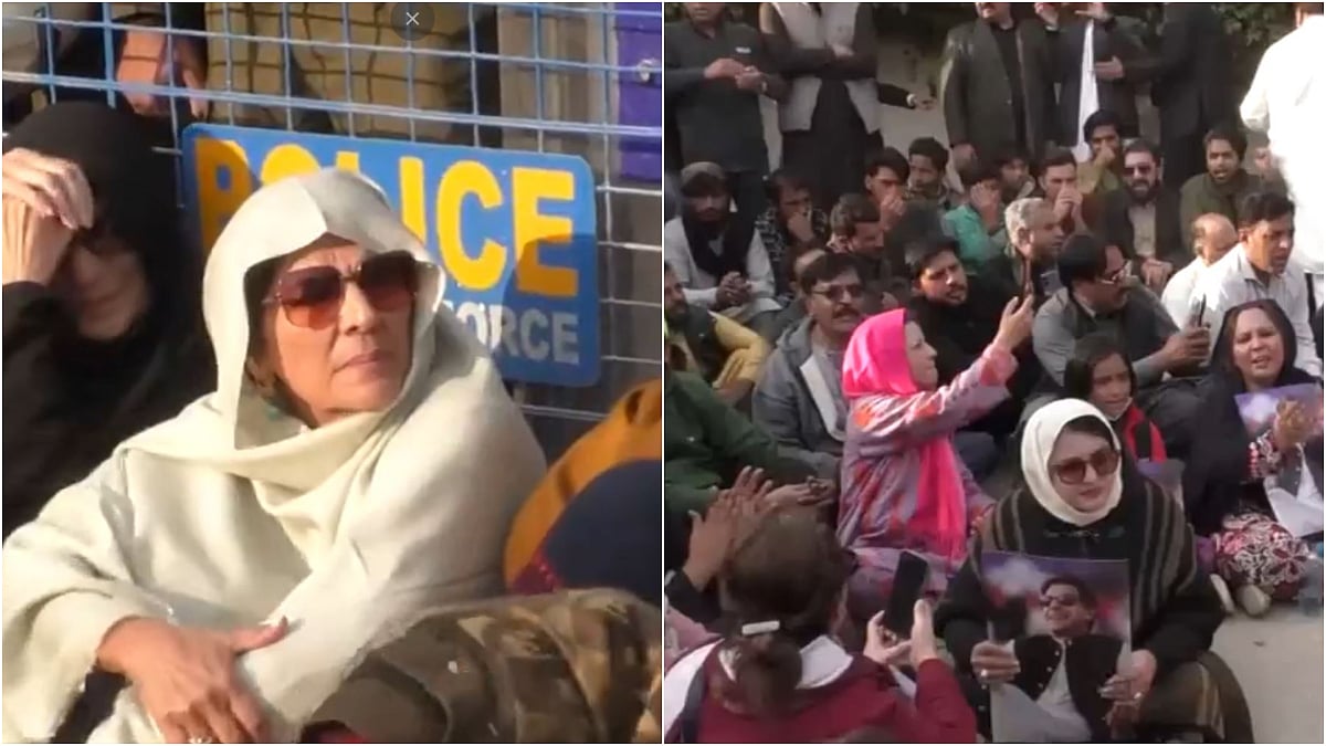 Pakistan News: Imran Khan’s Sisters Protest Outside Adiala Jail Over ...