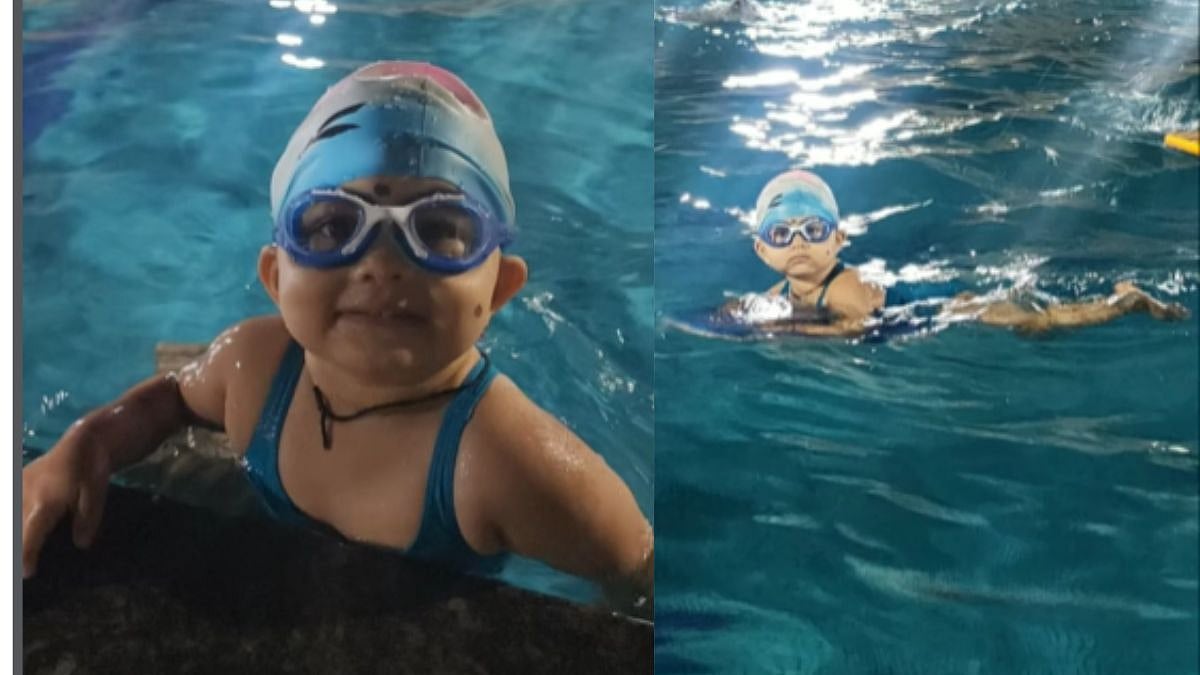 At Just 1 Year 9 Months Of Age, Ratnagiri’s Veda Sarfare Becomes Youngest Swimmer To Complete ...