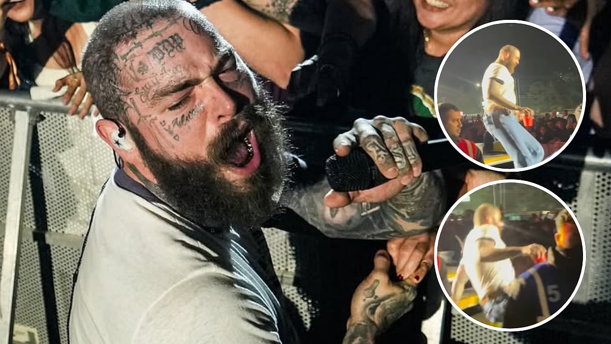 Post Malone Guwahati Concert: American Singer Falls While Coming Down ...