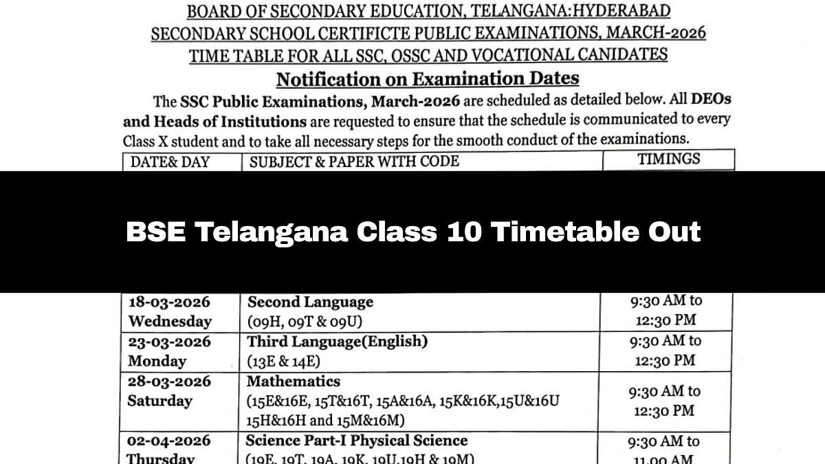 TS SSC Results 2025 Declared At bse.telangana.gov.in; Direct Link Here