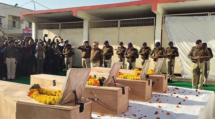 MP News: Mortal Remains Of Four MP Bomb Squad Jawans Brought To Morena ...