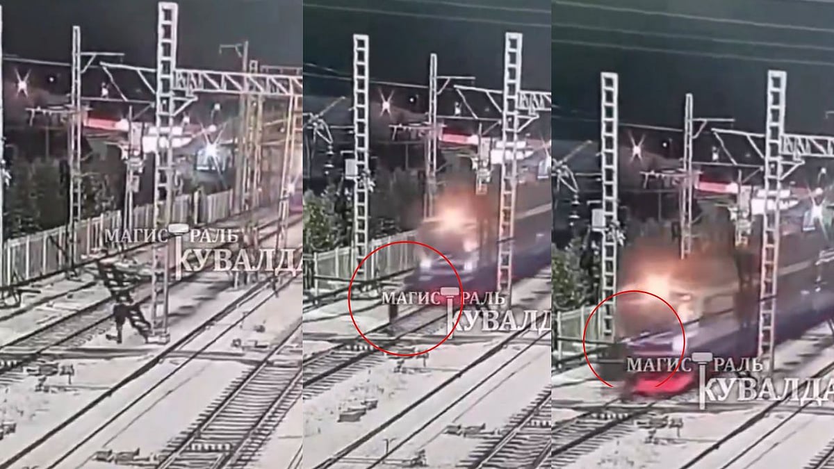 Moscow: Video Shows Man Walking On Track With Headphones Near Fryazevo ...