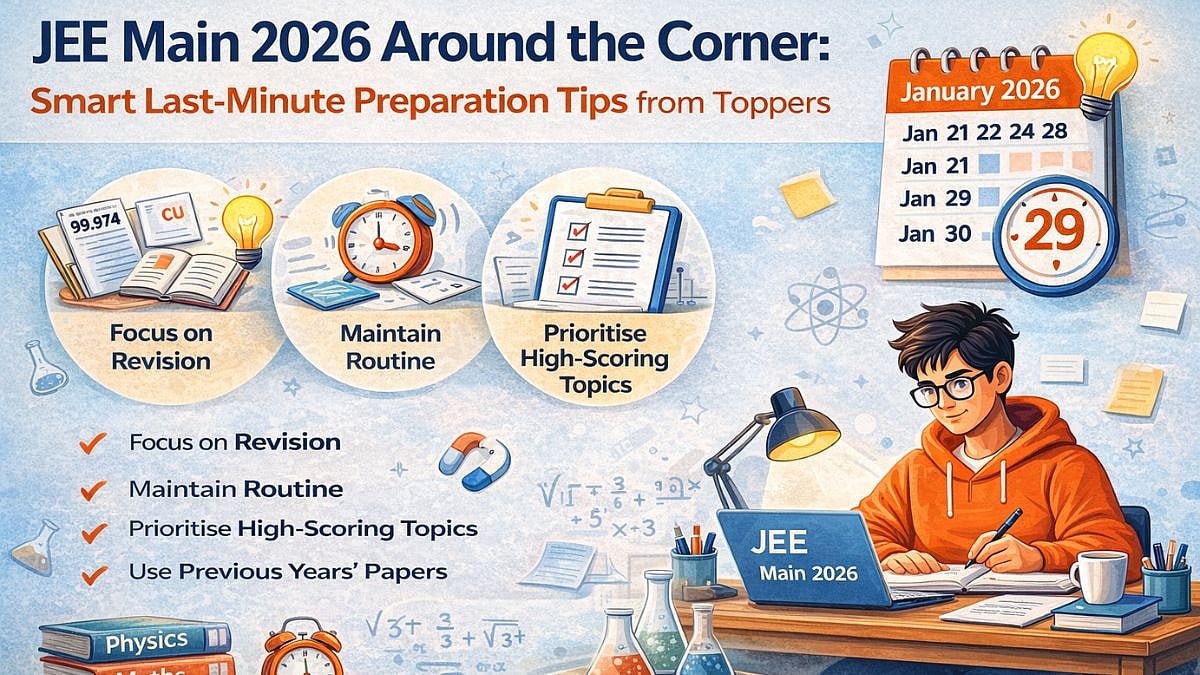 JEE Main 2026 Around the Corner: Topper Shares Smart Last-Minute ...
