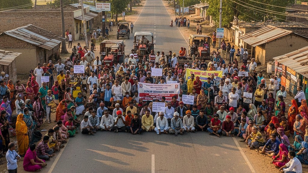 Indore News: Gurjar Community Blocks 60-Foot Road For Two Hours