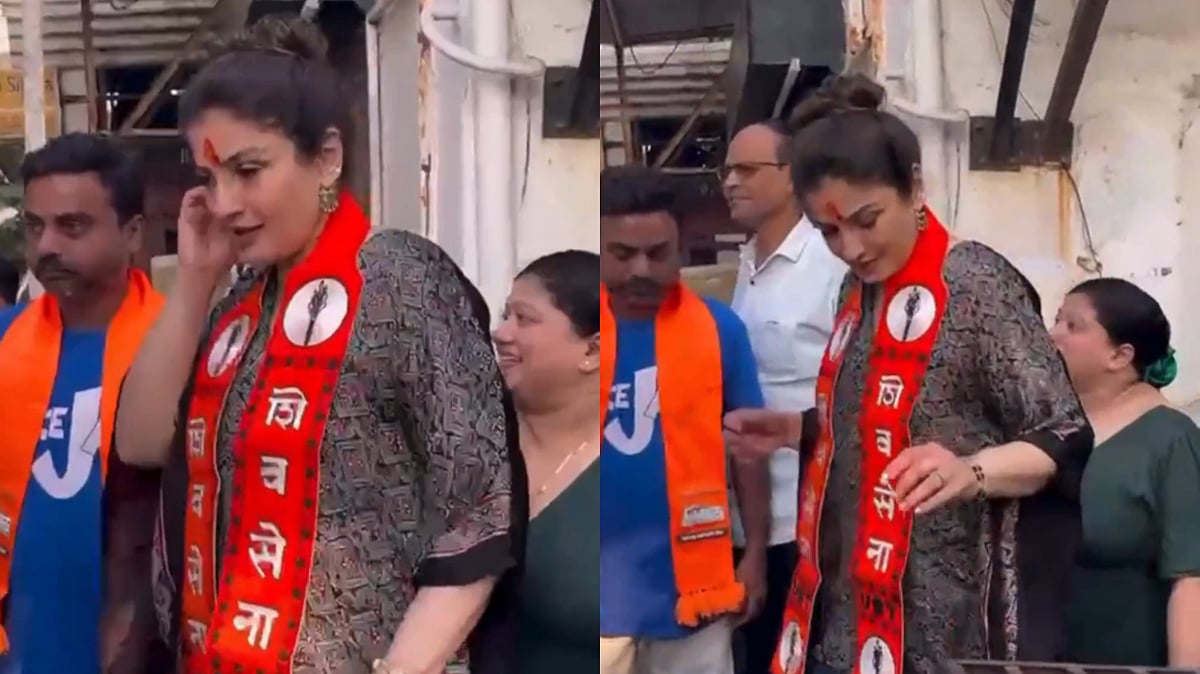 Mumbai BMC Elections 2026: Raveena Tandon Campaigns For Shiv Sena (UBT ...