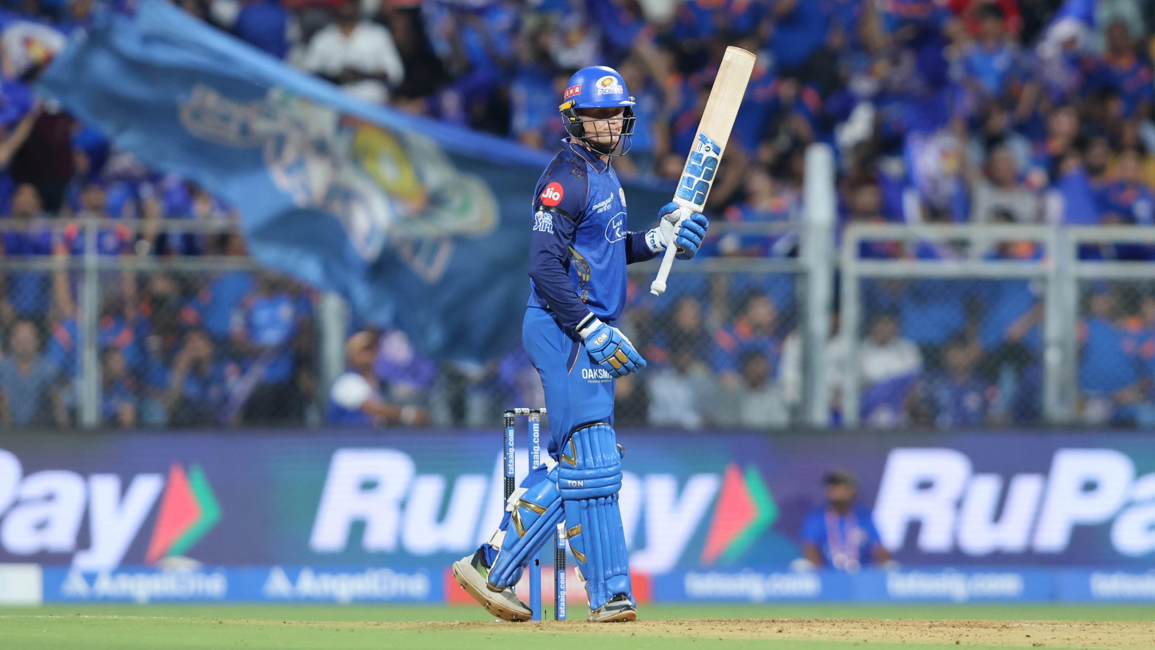 Ryan Rickelton Smashes Fastest Century By A MI Player In 44 Balls ...