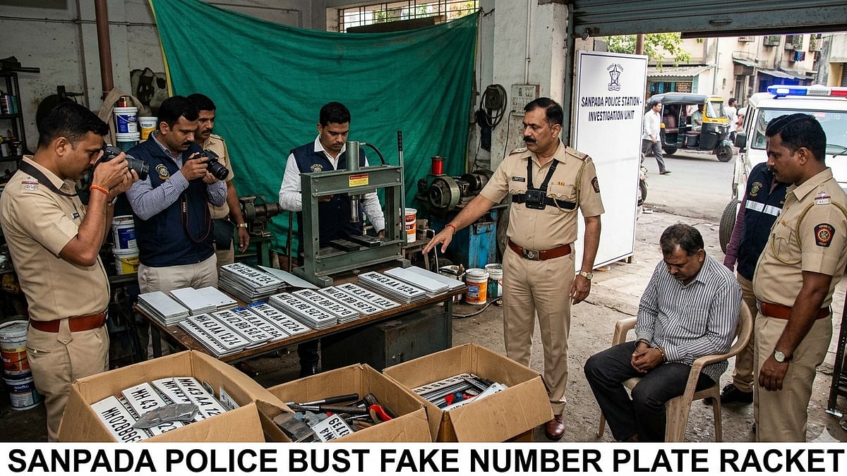 Navi Mumbai: Sanpada Police Bust Fake Number Plate Racket Used To Evade ...