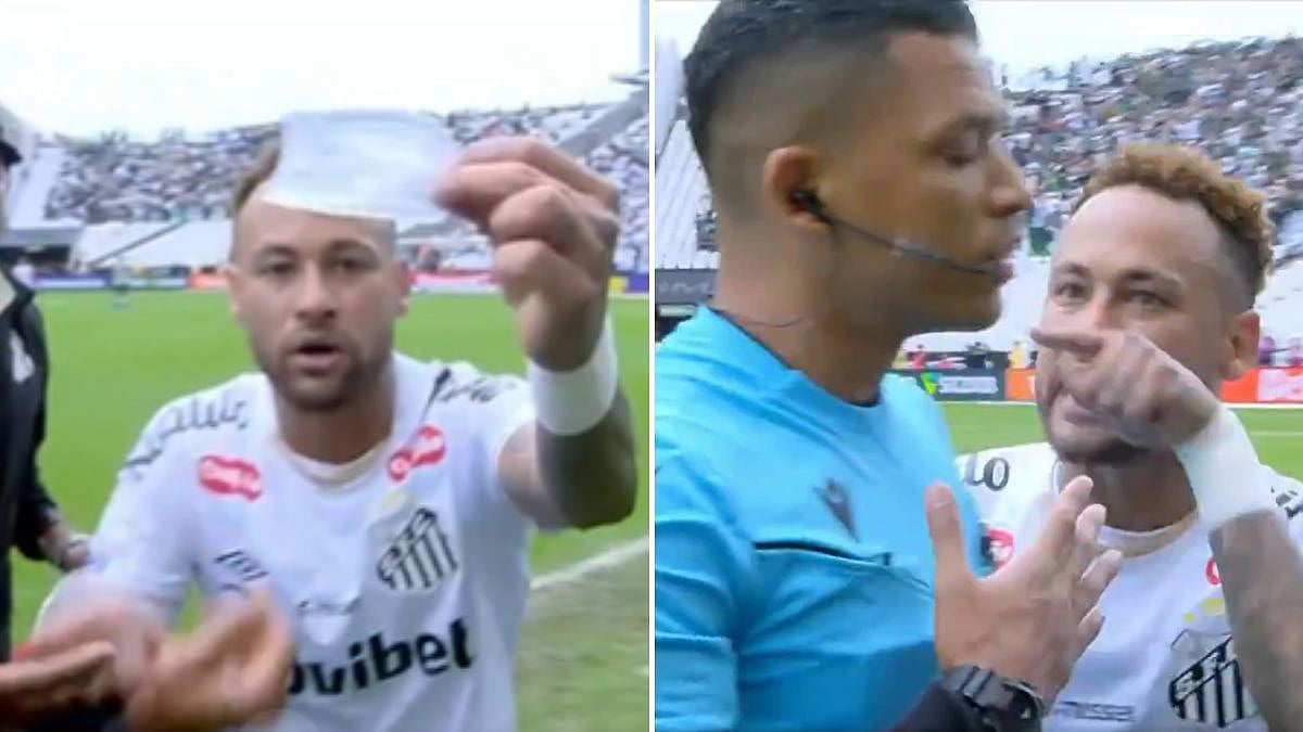 Bizarre! Neymar Argues With Referee After Official Mistakenly Subs Him ...