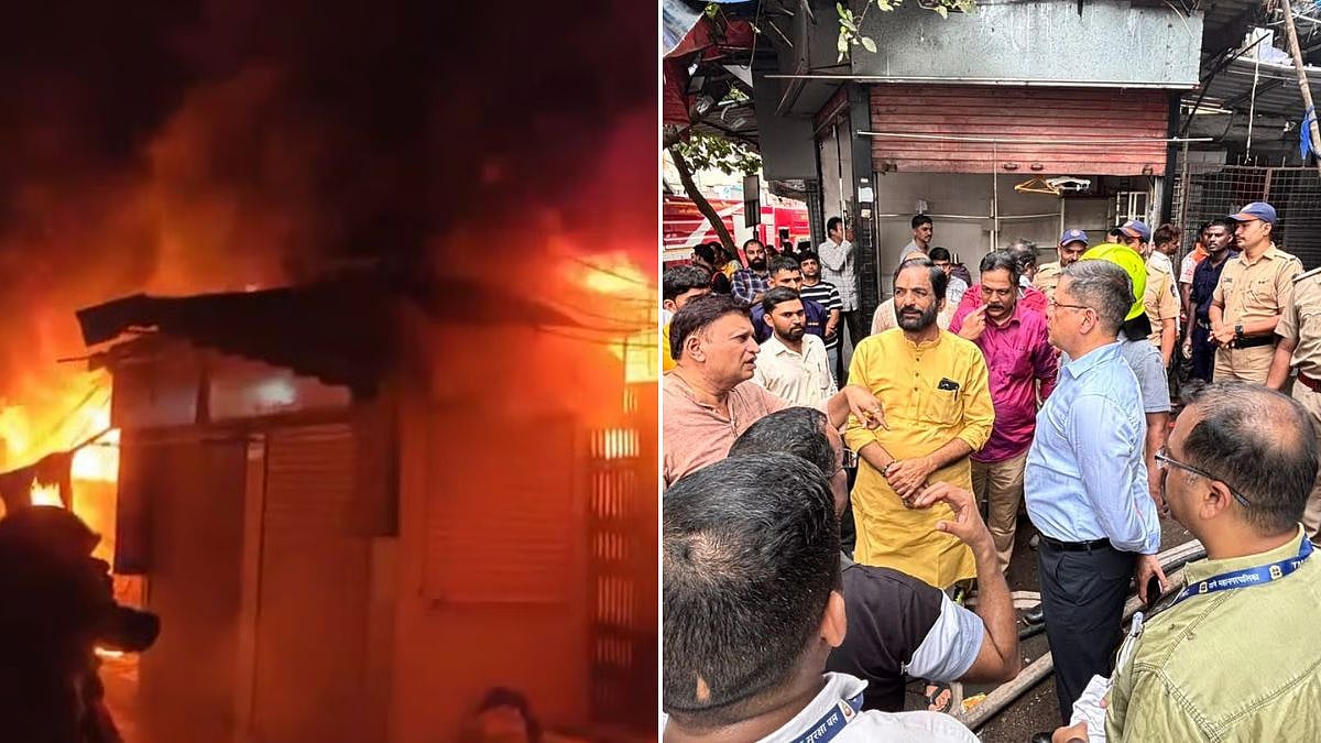 Fire At Thane’s Gaondevi Market; MLA Sanjay Kelkar Demands Suspension ...