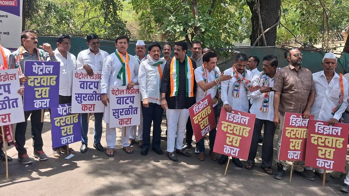 Nashik: Congress Holds ‘Jan Aakrosh Andolan’ Against Rising Fuel Prices