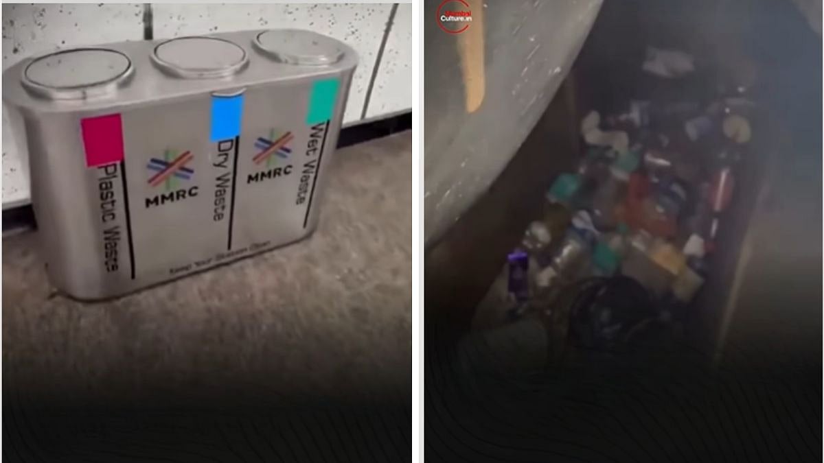 Divided On Top, United Below: How Mumbai Metro 3 Dustbins Separating ...