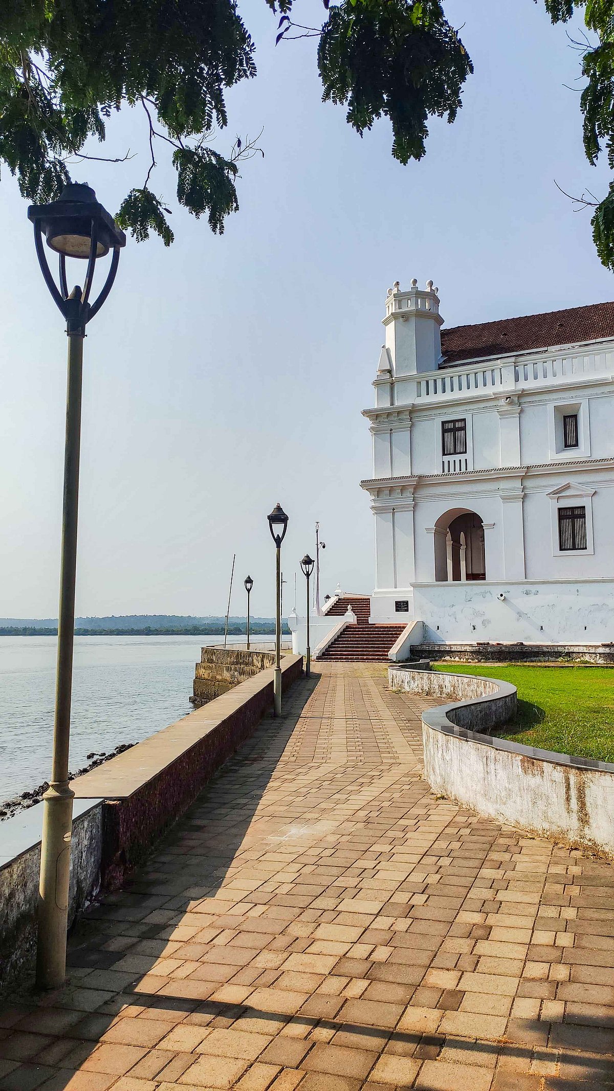 Visit this beautiful church located with a scenic view near Panjim